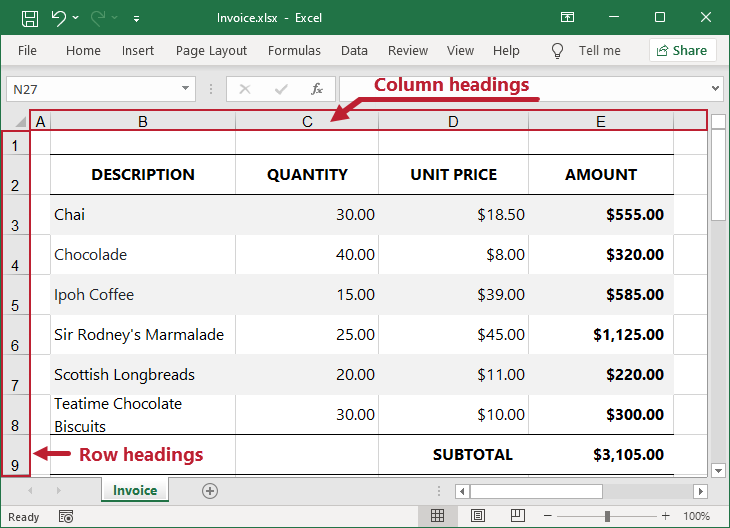 Specify Spreadsheet Rendering Options Documentation